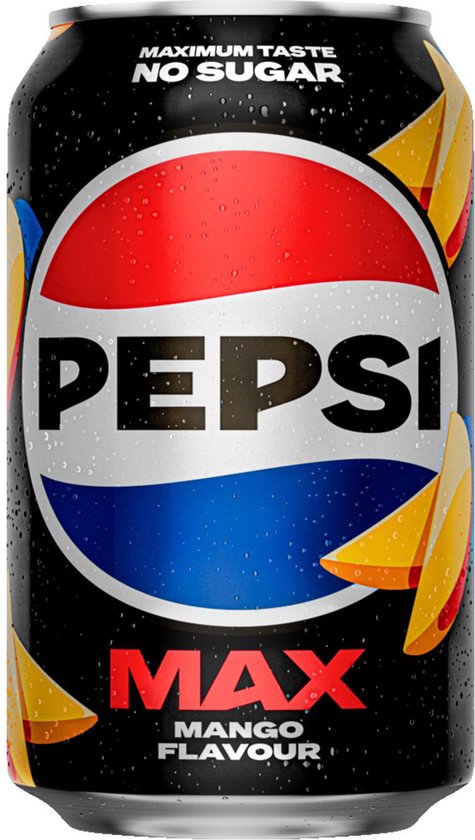 Pepsi - Max Mango - Frisdrank - 24 blikken a 0,33 Liter - suikervrij | bol