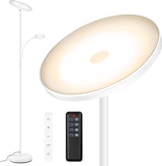 Led-vloerlamp, staande lamp, dimbaar, 4 kleurtemperaturen, 27 W ...