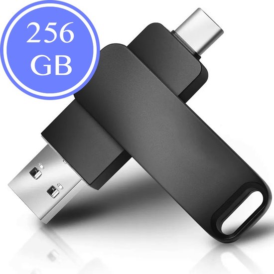Femur 2-in-1 Usb Stick 256 GB - Geheugen Stick - Geheugenkaart - USB 3.0 & USB C... | bol