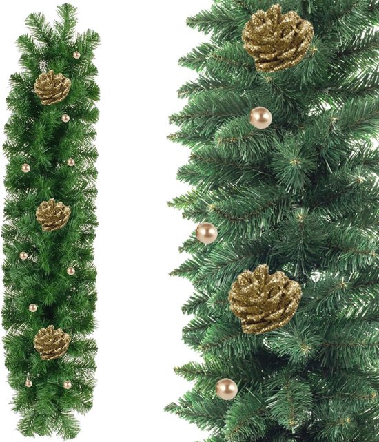 Kerstslinger voor Decoratie - Kunstmatige Slinger voor Binnen en Buiten ...