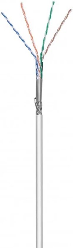 Danicom CAT6 S/FTP 100 meter kabel op rol stug grijs CCA - Trekdoos ...