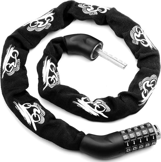 Bicycle Chain Lock 1000 mm Combination Lock with Numbers and High ...