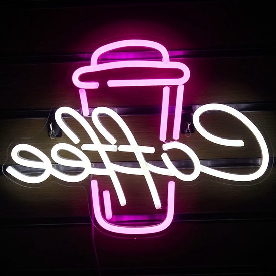 Wit lichtbord voor bar-restaurant en bruiloftsdecoratie met ...