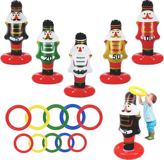 Opblaasbaar Kerstmis Ringwerpspel - Gezellig Spel Voor Volwassenen En ...