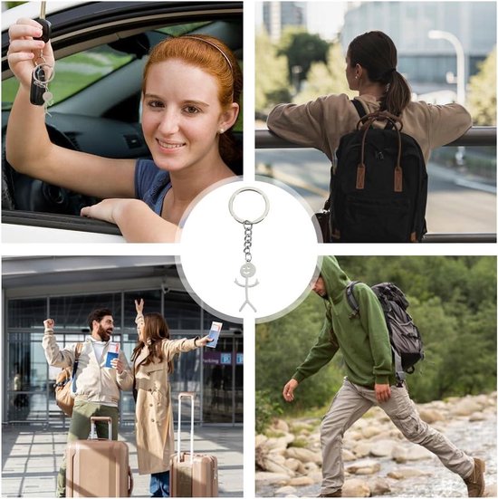 Middelvinger sleutelhanger - Vriendelijk gebaar - Grappige smiley face ...