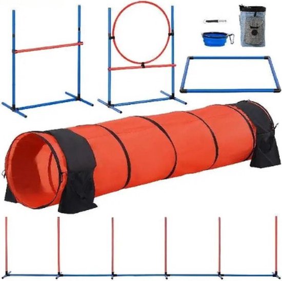 Mrs. Jones - Agility voor honden - Hondentunnel - Honden Agility Set - 5-delige Set -... | bol