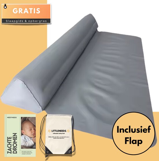LittleNeeds® Opblaasbare Bedrand met Flap - 120CM - Bedhekje ...