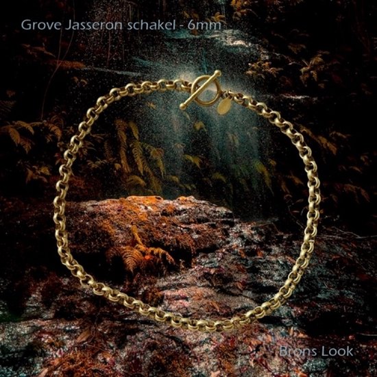MKM Design - Grote Schakel Ketting - 46 cm - Grove (medium) Jasseron 6 ...