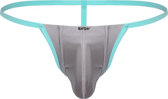 SUKREW G-String Silver Sparkle - MAAT M - Heren Ondergoed - String voor ...