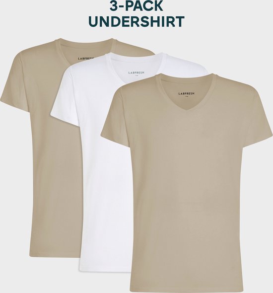 Labfresh Anti-Zweet & Antibacterieel Ondershirt Heren Wit 3-pack - Maat: S |... | bol