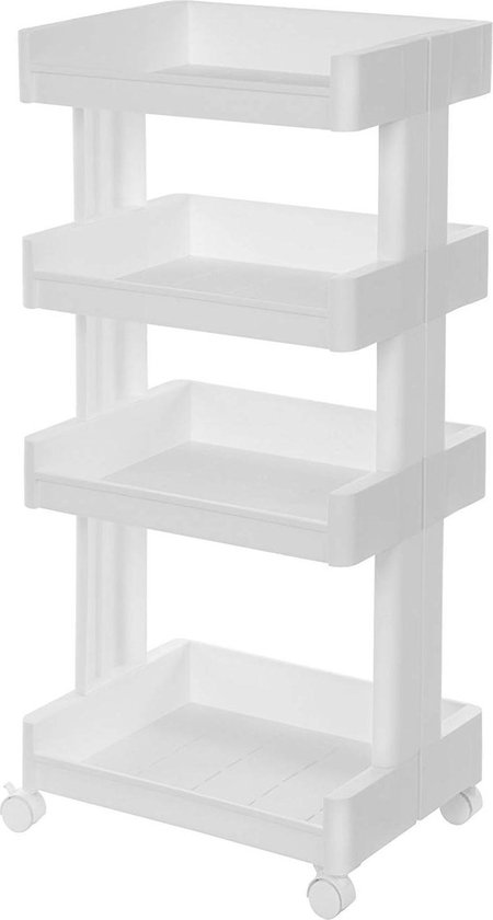Rollende Opbergkar voor Keuken of Badkamer - Rekje voor shampoo en ...