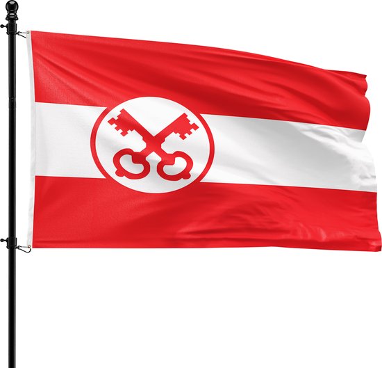 VlagDirect - Leiden vlag - Gemeente Leiden vlag - 90 x 150 cm. | bol