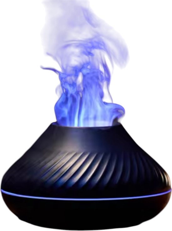 Kinscoter - Luxe Aroma Diffuser Flame - Vulkaan diffuser - 3D Vlam Aromatherapie... | bol