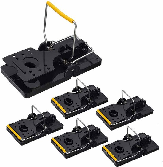 Premium Muizenval – Set van 6 Herbruikbare Muizenvallen voor Binnen ...