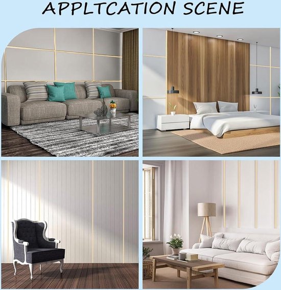 20 mm brede gouden sierlijst - Afpellen en opplakken - Flexibele ...