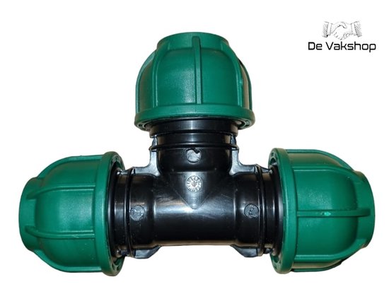 Tyleen PP klemkoppeling T-stuk 63 x 63 x 63mm | bol