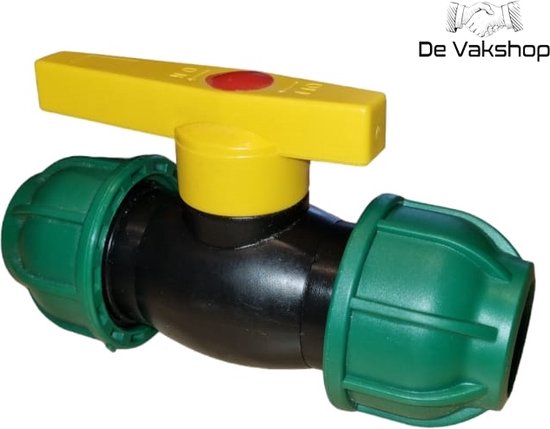 Afsluiter Tyleen PP 32 mm - Voor regelen en afsluiten van vloeistoffen ...