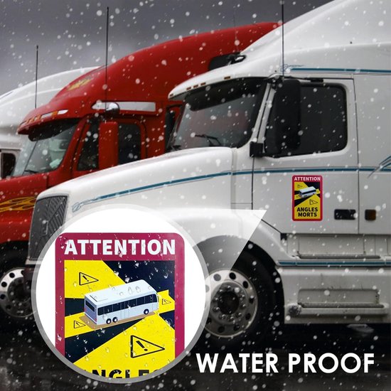 Magnetische aandachtsstickers voor dode hoek auto ...
