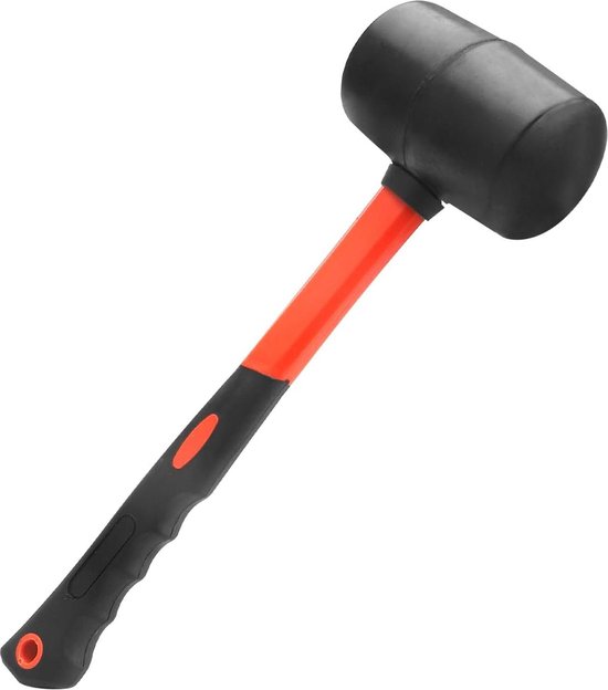 450 g rubberen hamer met vezelschacht - dode slaghamer voor ...