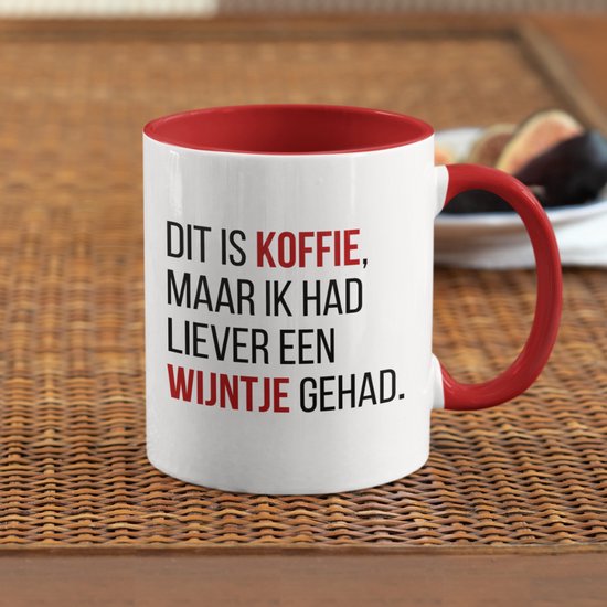 NietMokken.nl - Grappige mok - Dit is koffie, maar ik had liever een wijntje gehad -... | bol