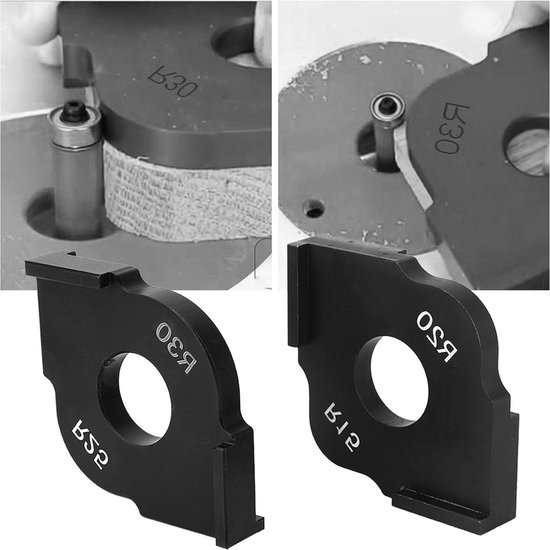 Ronde-hoek Radius sjablonen frezen - Afgeronde hoeken - Freesbits ...