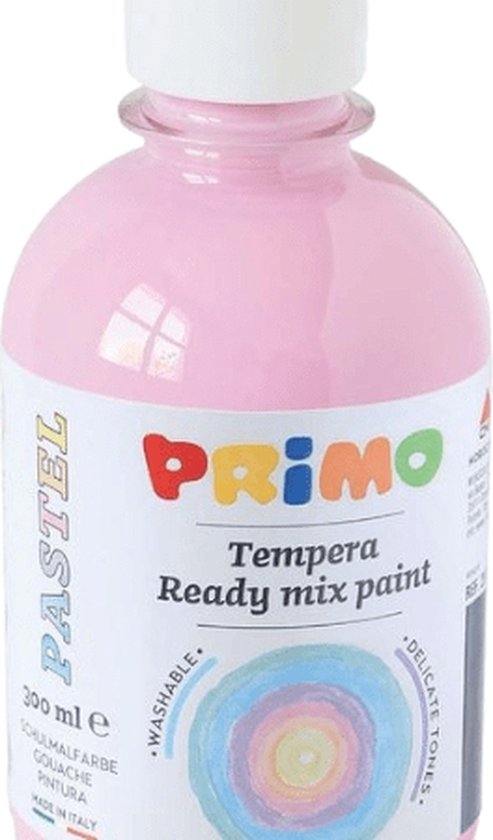 Primo tempera verf - plakkaatverf - pastel roze - 300ml | bol
