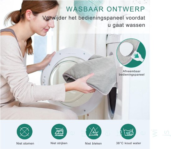 Elektrisch Verwarmingskussen Voor Rug En Schouders - 60 x 100 cm ...