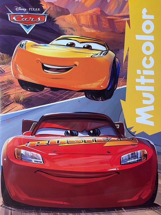 MultiColor - Disney Pixar Cars Kleurboek - 32 Pagina's - 17 Kleurplaten ...