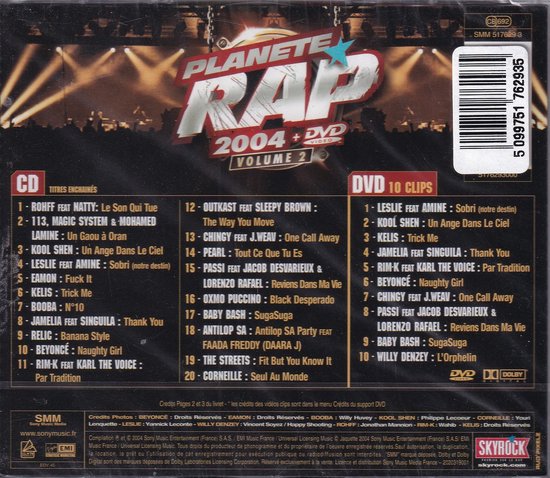 Planet Rap 2004 Vol.2dvd, Various | CD (album) | Muziek | bol