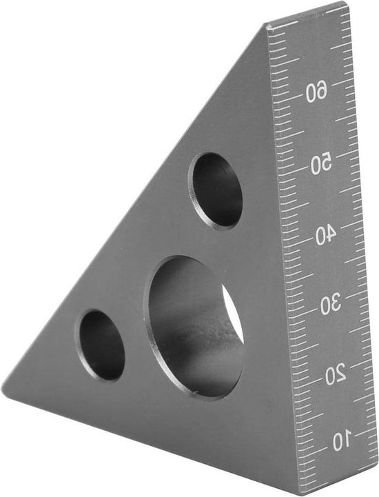 Mini draagbare metalen hoekliniaal - aluminiumlegering - 90 graden en ...