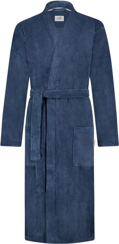 Ten Cate Heren Badjas Fleece Dark Denim | bol