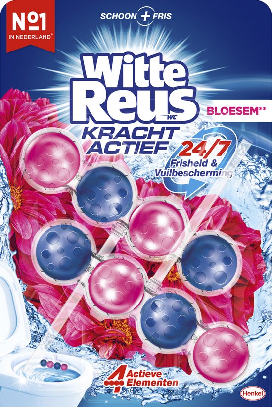 Witte Reus Kracht Actief Toiletblok - Bloesem - WC Blokjes ...