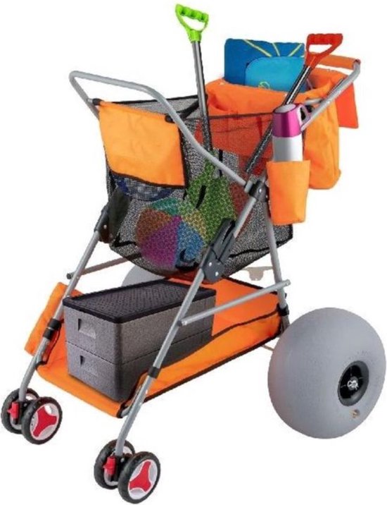 Bolderwagen - Strandkar - Bolderkar Opvouwbaar - Strandtrolley - Beach ...