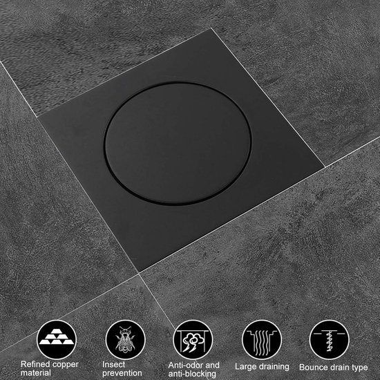 Afvoerputje Messing Zeef Pop Up Type voor Badkamer Douche Wc Snel ...