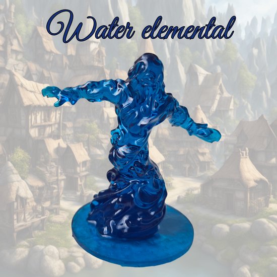 Water elemental miniature (Water element monster) klant-en-klaar ...