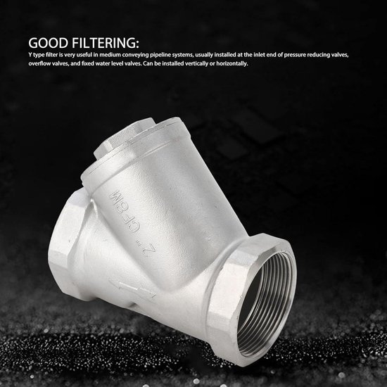 Roestvrijstalen 2 Inch DN50 Y-zeef Filtersleutel-accessoire voor Water ...