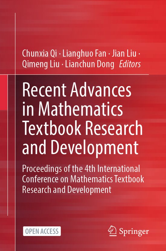 Recent Advances in Mathematics Textbook Research and Development | 9789819784257 | Boeken | bol