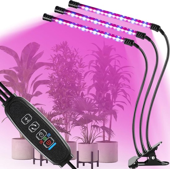 Full Spectrum LED Plant Lamp for Indoor Plants - 60 LEDs Remote Control ...