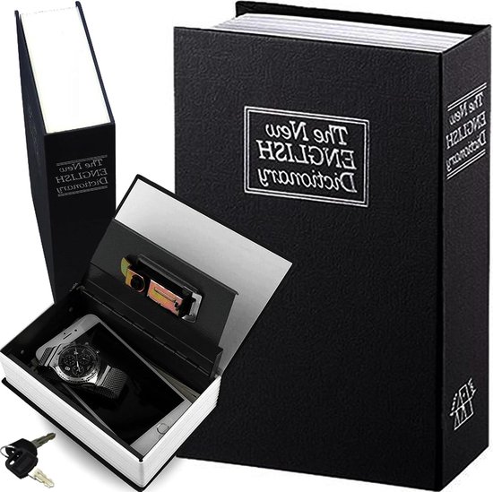 Safe Book with Hidden Compartment for Valuables and Cash - Home Key ...