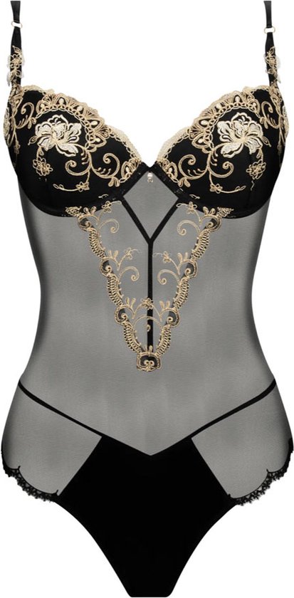 Lise Charmel - Body String met Push-up BH - Deese & Glam - Zwart Goud ...