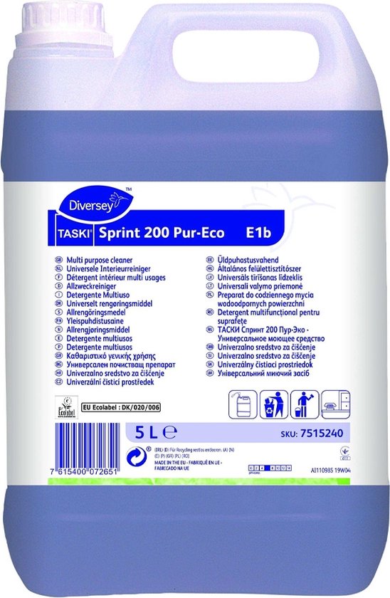 Diversey Taski sprint 200 pur-eco multi purpose cleaner | bol