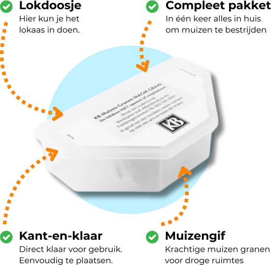 KB Home Defense - Bestrijdingspakket tegen muizen - Magic Grain ...