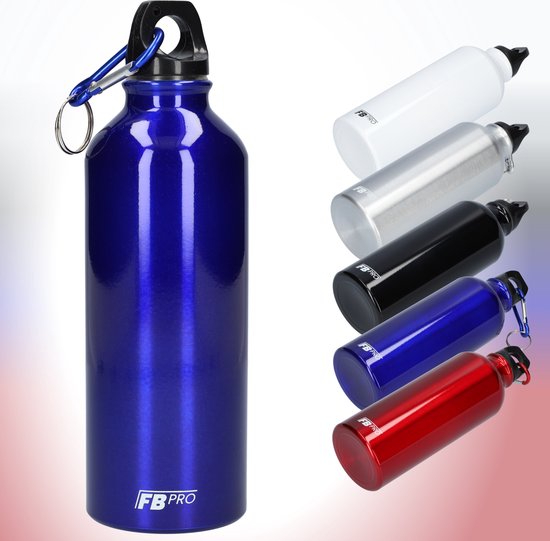 Aluminium drinkfles met schroefdop - Waterfles - 500ml - Met handige ...