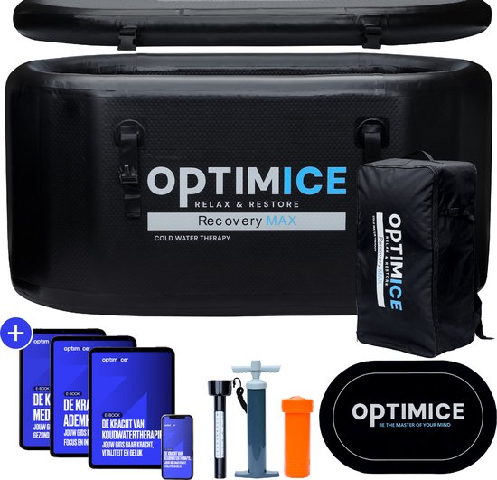 OPTIMICE IJsbad Oval PRO , inclusief Thermometer & Draagtas, E-Books ...