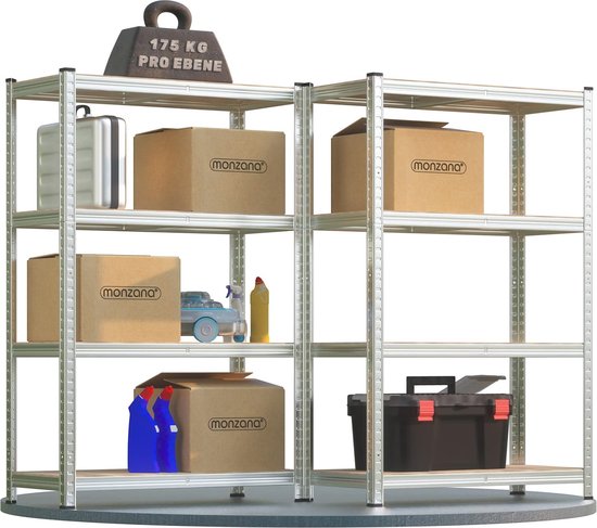 Robuuste Opbergrekken voor Garage, Kelder, en Zolder - 700kg ...