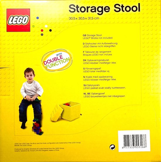 Lego Storage Stool dubbele functie POEF | bol