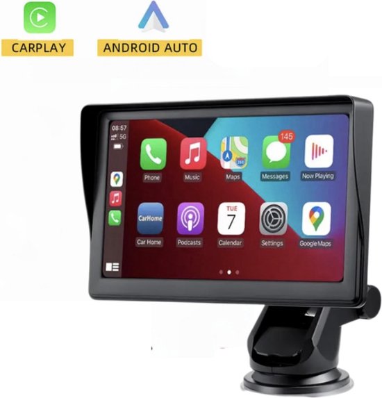Carplay Scherm - Touchscreen - Navigatiesysteem Auto - Voor Apple & Android -... | bol