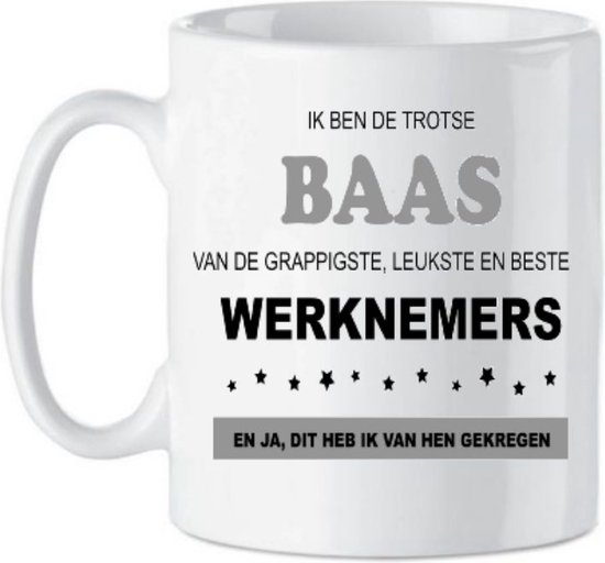 Subli-Print Classic Mok 330 Ml - Gepersonaliseerde Mok Cadeautje Cadeau - Ik ben de... | bol