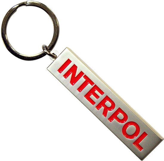 Interpol - Text Logo Sleutelhanger - Zilverkleurig | bol