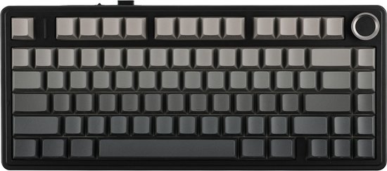 EPOMAKER x AULA F75 - Zwart/Grijs - Mechanisch Draadloos Toetsenbord ...